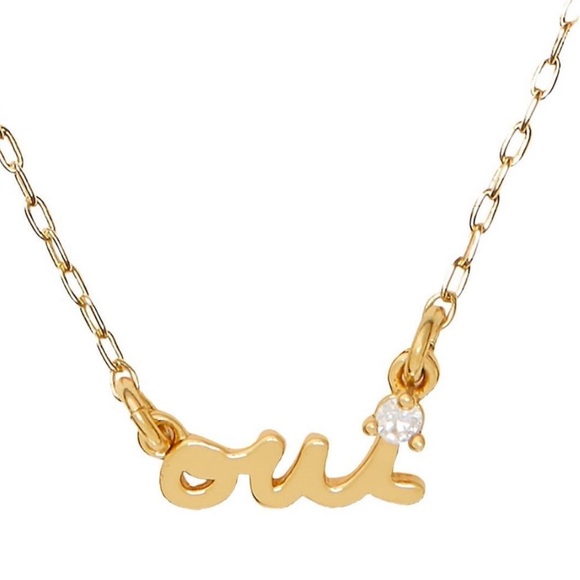 kate spade | Jewelry | 58 Kate Spade Say Yes Oui Necklace | Poshmark